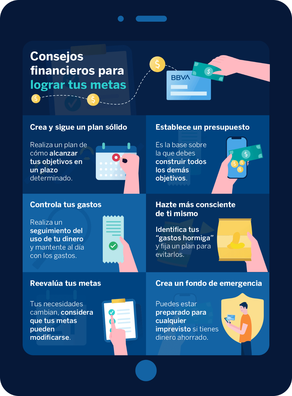 6 consejos financieros para lograr tus metas | BBVA México