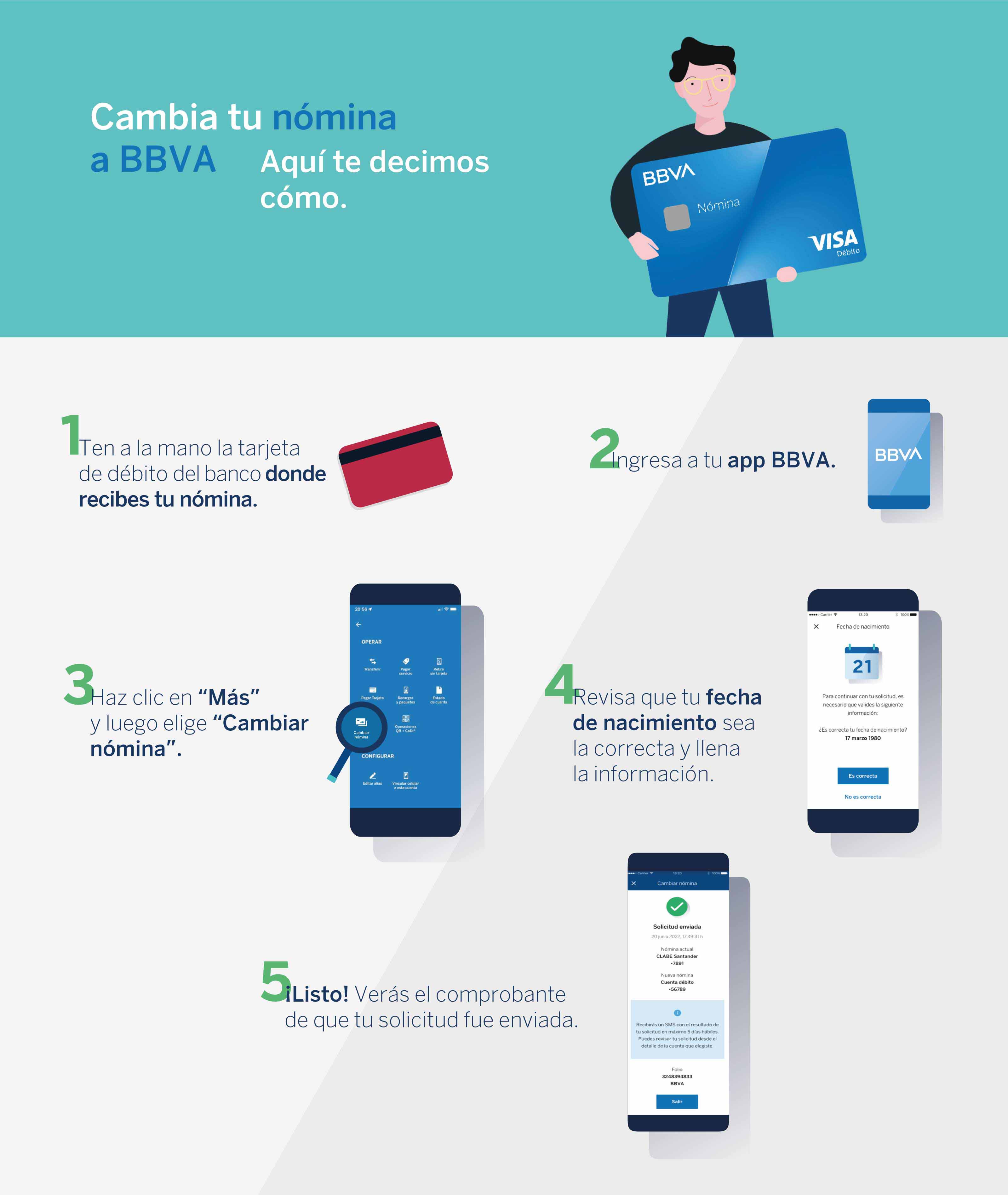 Portabilidad de nómina sin ir a sucursal | BBVA México